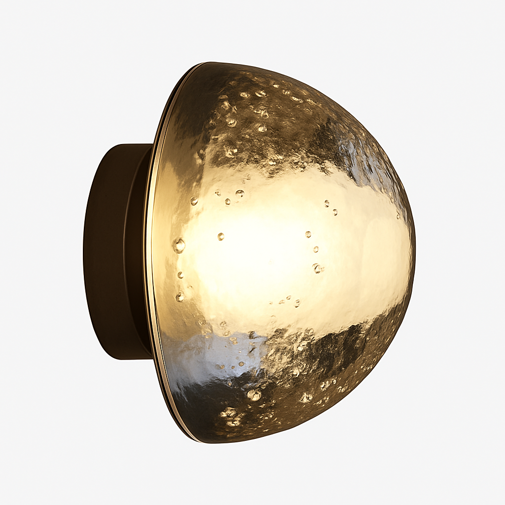 Applique murale extérieur demi-boule de cristal | Lumeers
