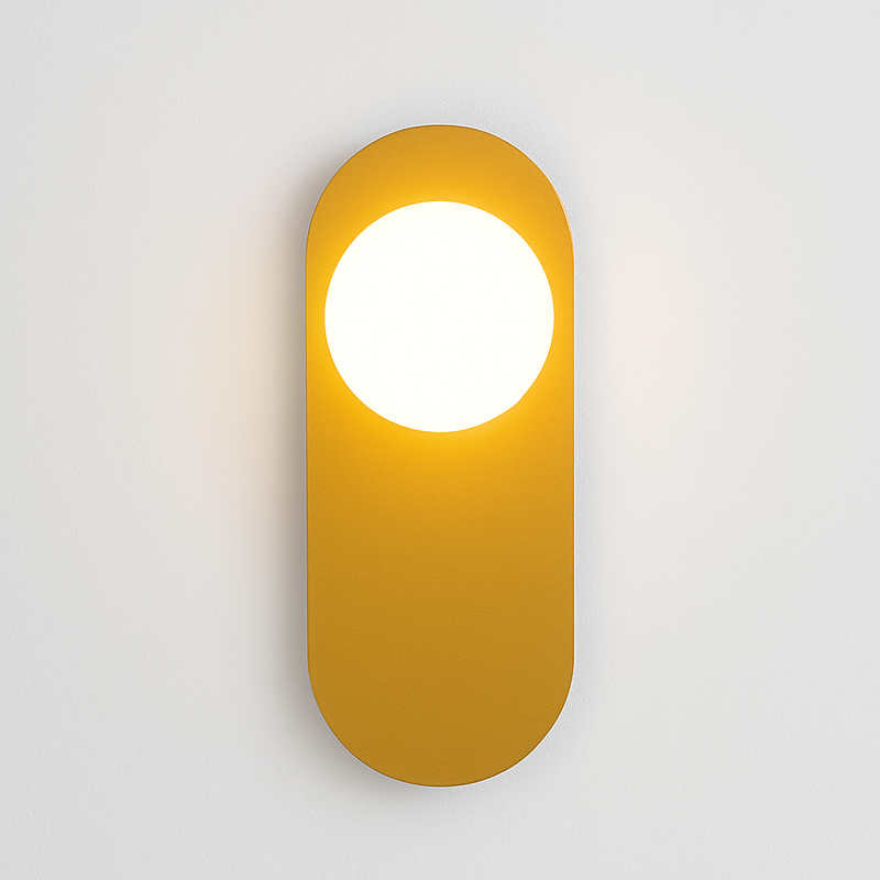 Applique murale led ovale en métal katalea | Lumeers