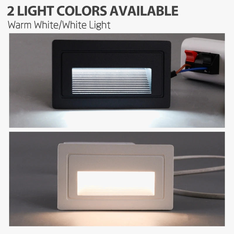 Escalier led footlight intégré étanche dissimulé extérieur | Lumeers