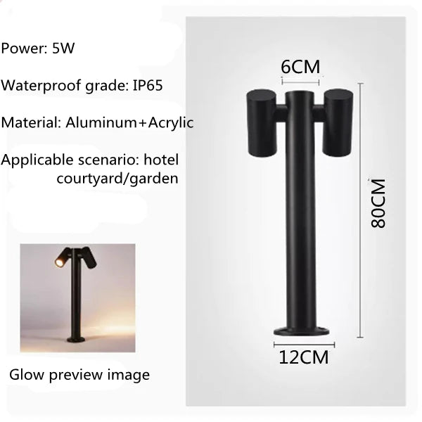 Lampe pelouse extérieure moderne et minimaliste de led allume ip65 la ...
