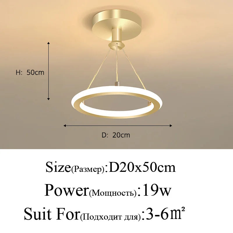 Lustre led moderne pour décoration intérieure et éclairage général ...