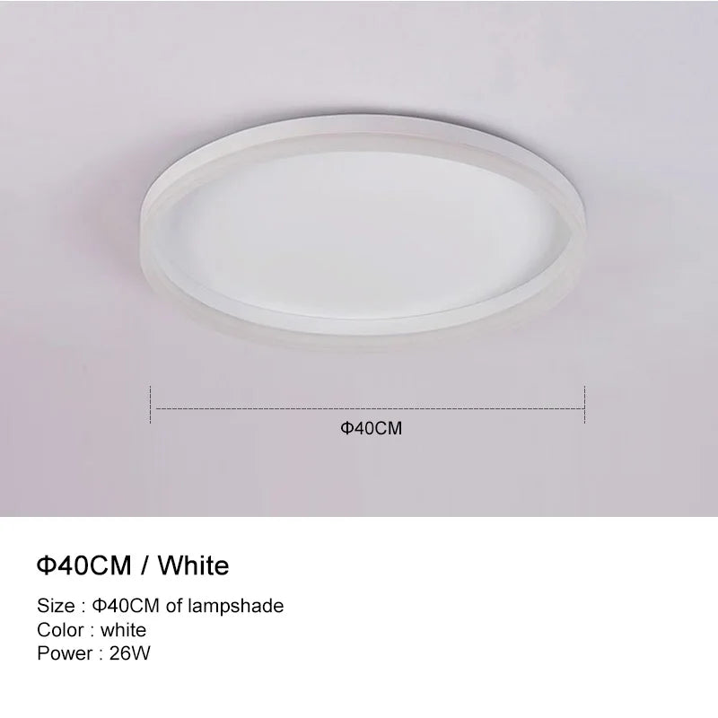 Plafonniers de cercle led modernes pour salon intérieur luminaire de ...