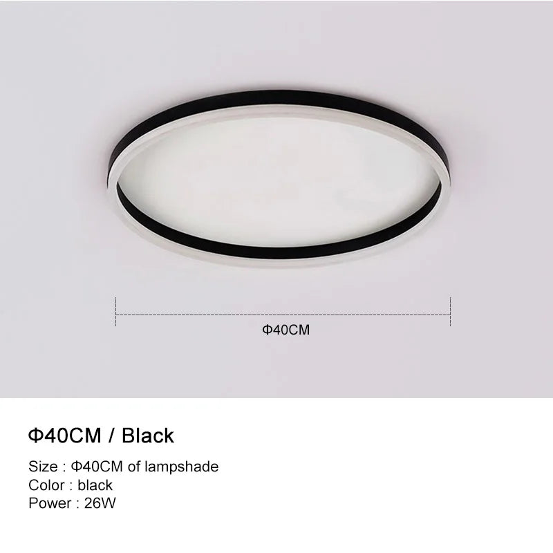 Plafonniers de cercle led modernes pour salon intérieur luminaire de ...