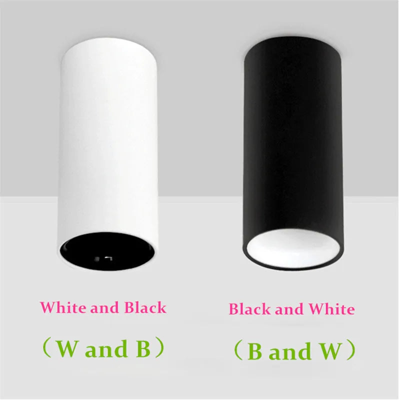 Spot downlights led cob montés en surface ronde | Lumeers.com