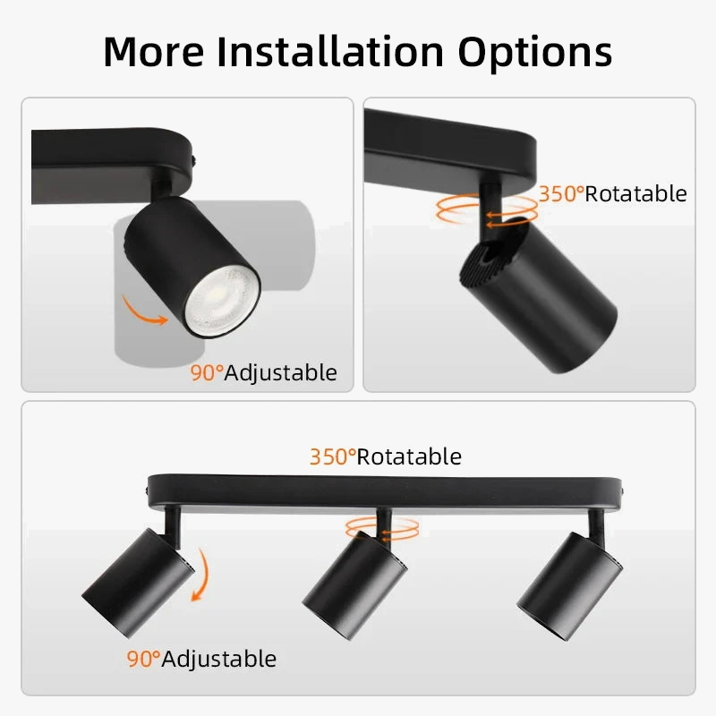 Spot led sur rail pour éclairage décoratif intérieur | Lumeers