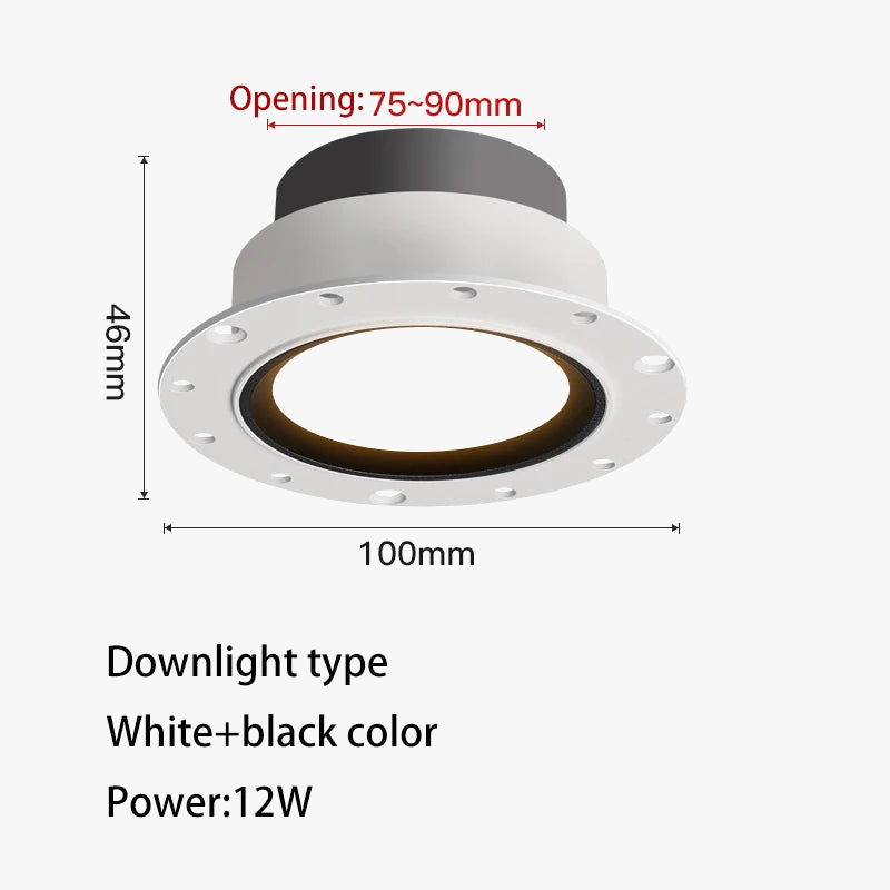 Spot led ultra fin sans cadre anti-éblouissement pour maison | Lumeers